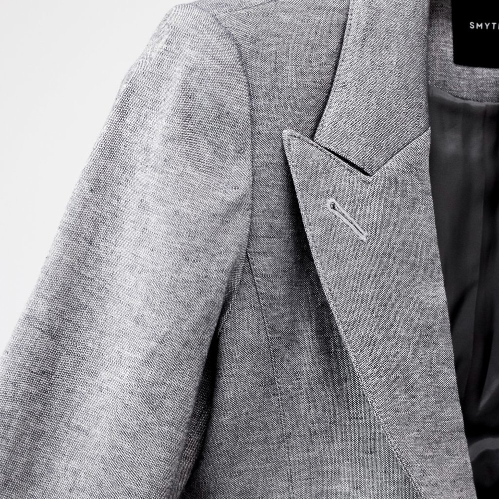 Smythe Grey Peak Lapel Blazer - Gem